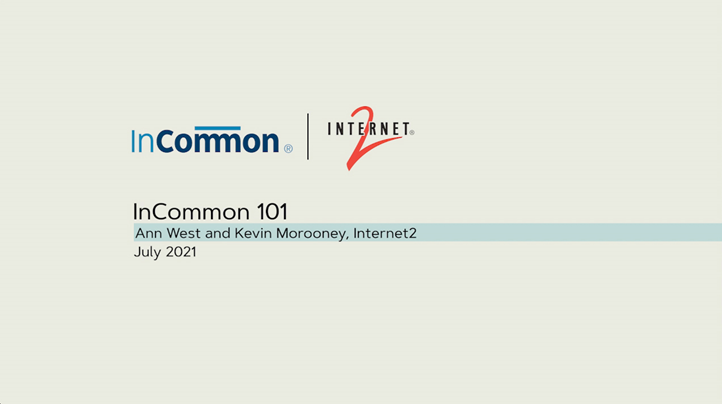 InCommon 101