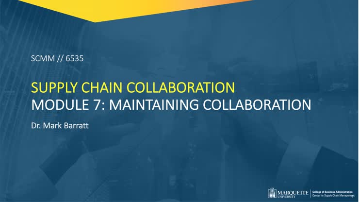 SCMM 6535 Module 7 Introduction