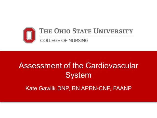 Cardiovascular System Assessment