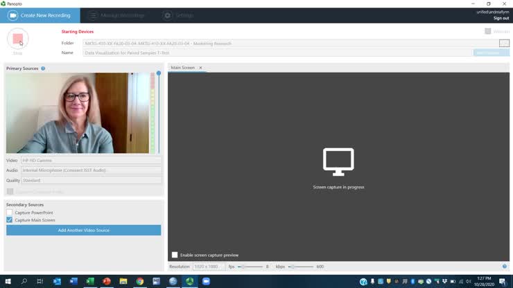 Data Visualization for a Paired Samples T-Test