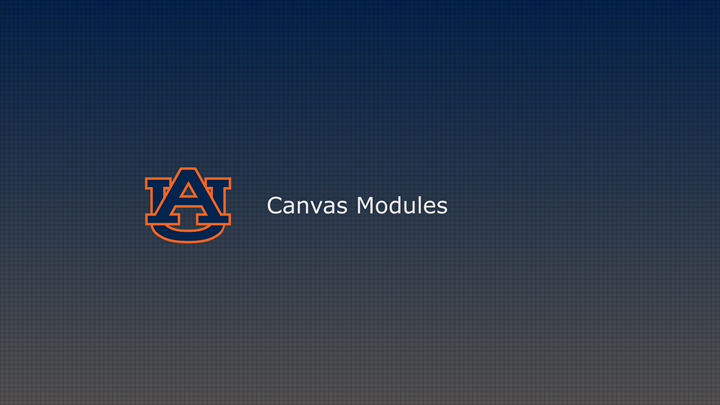 Canvas Modules