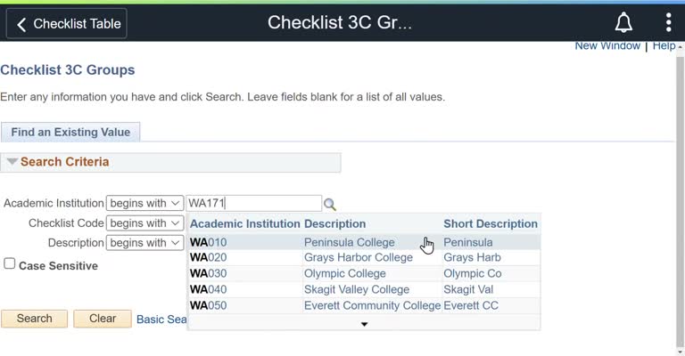 Checklist 3C Group - No Audio