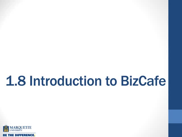 1.8.Introduction to BizCafe