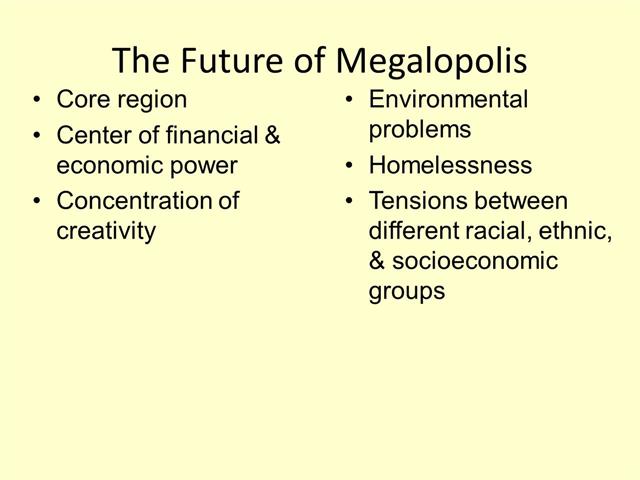 The Northeast (Megalopolis), Pt. 1