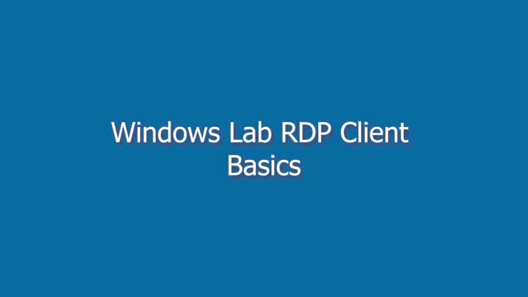 RDP Client Basics