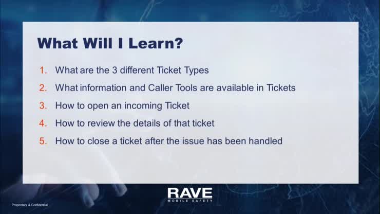 Managing Rave Command Tickets