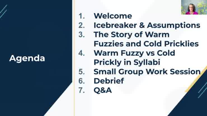 Warm Fuzzy or Cold Prickly, which is your syllabus?
