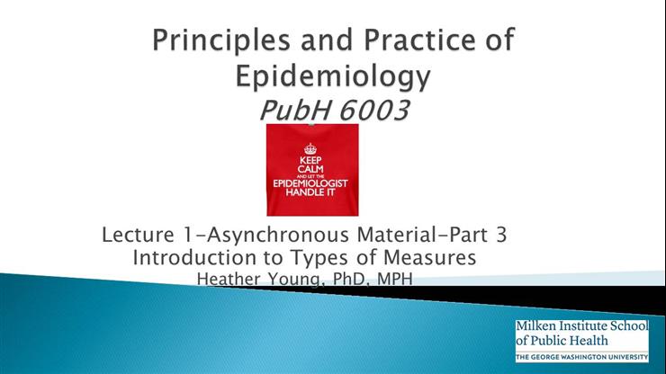 Lecture 1 Part 3-Introduction to Types of Measures