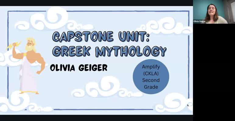 Capstone Unit: Greek Mythology