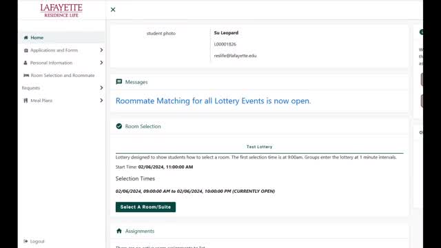 Room Lottery in MyHousing