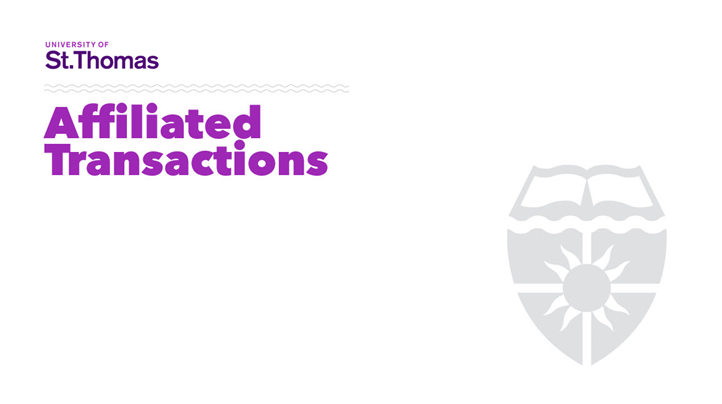 Affiliated Transactions