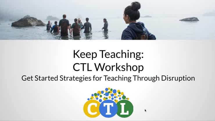 CTL Workshop - Get Started Strategies for Teaching Through Disruption