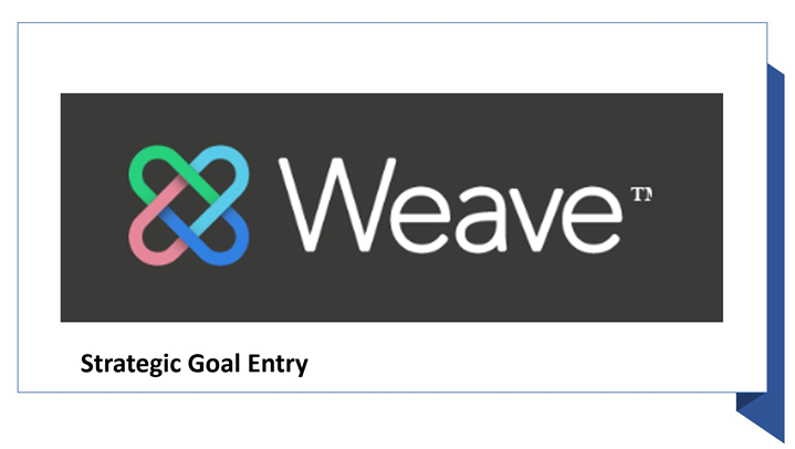 Weave Strategic Plan Entry