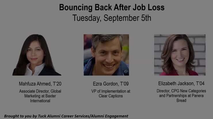 Bouncing Back after Job Loss