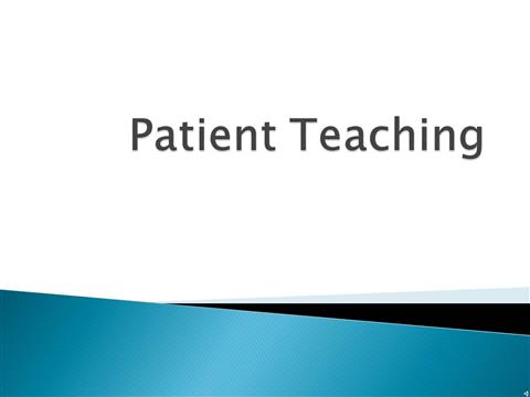 Patient Teaching