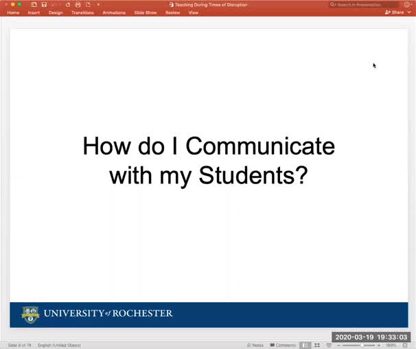 How do I Communicate with my students