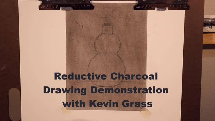 Drawing video: reductive charcoal demonstration