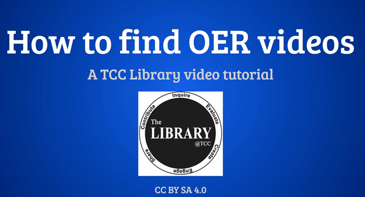 How to find OER videos
