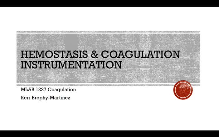 Hemostasis & Coagulation Instrumentation
