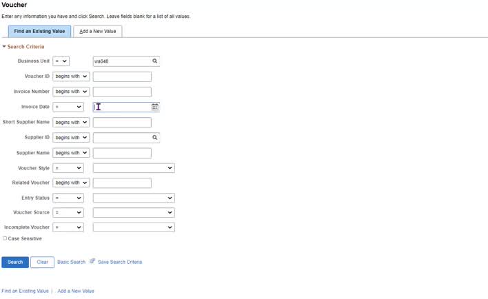 AP_Searching for an Existing Voucher - No Audio