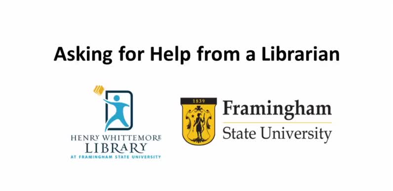 Asking for Help from a Librarian