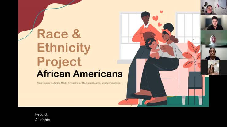Race & ethnicity Project: African Americans