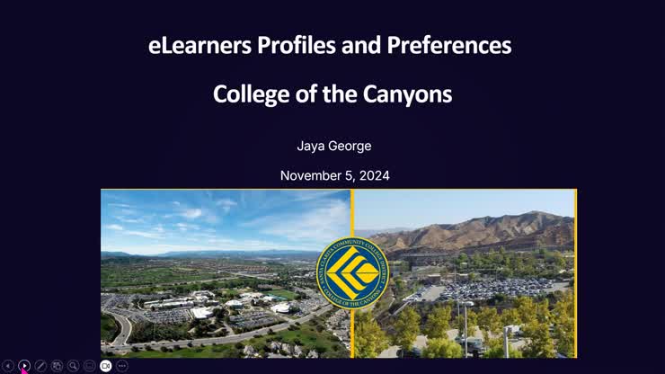 George J eLearners Profiles and Preferences