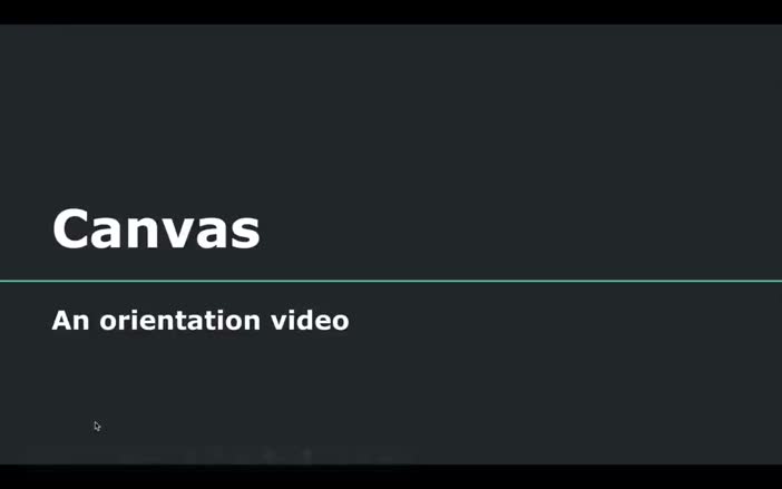 Canvas - Student Orientation Video