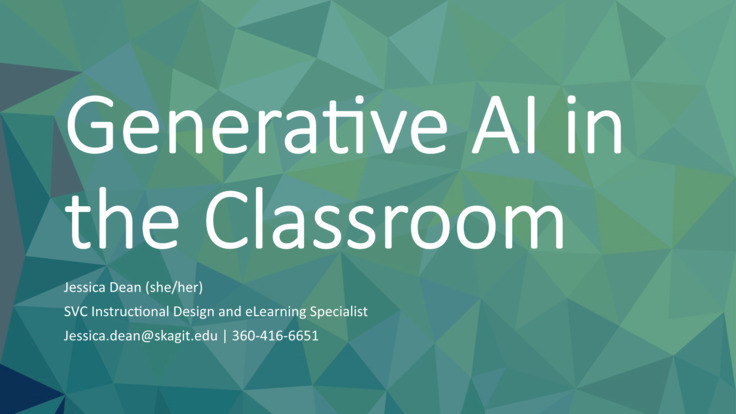 Generative AI in the Classroom