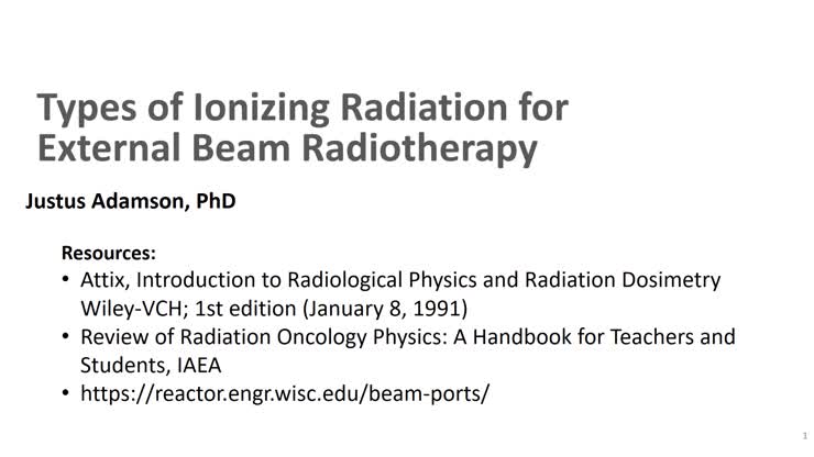 3. Types of ionizing radiation