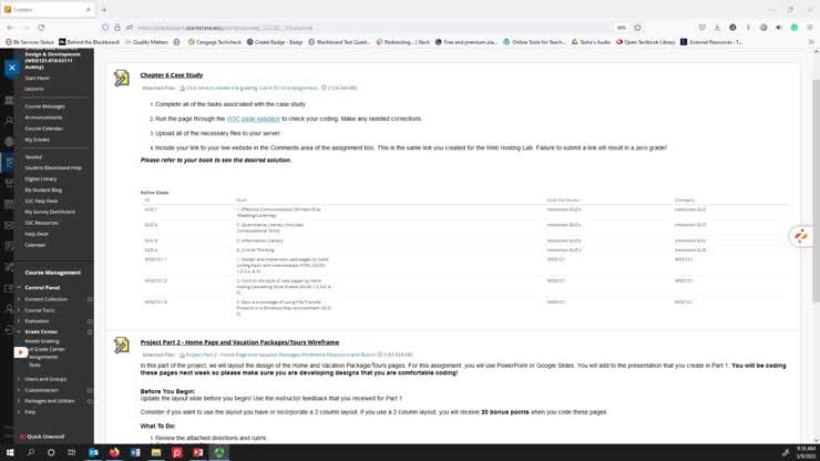 Week 7 Assignment Feedback and Week 8 Project Information