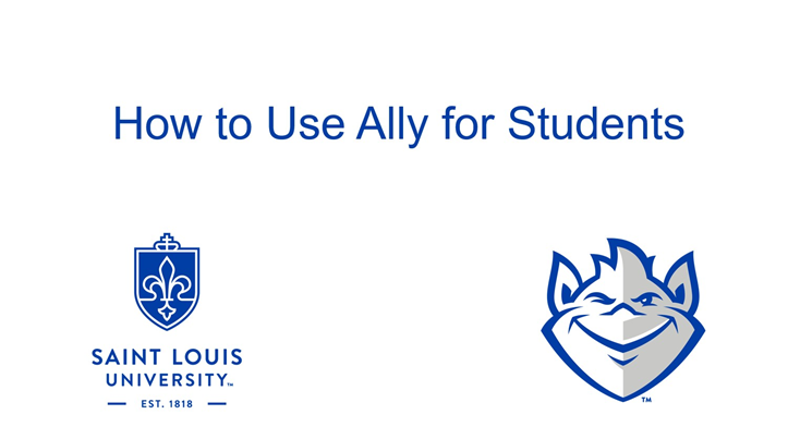 How to Use Ally for Students