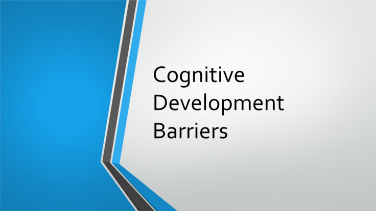 Cognitive Development Barriers