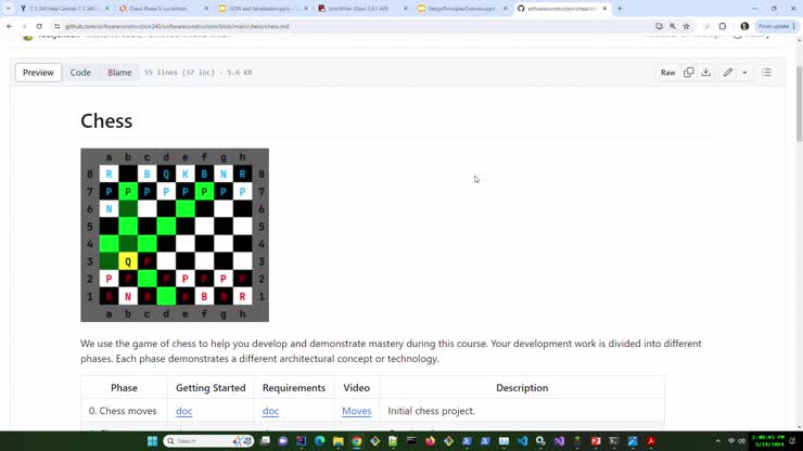 CS 240 - Chess Project Overview