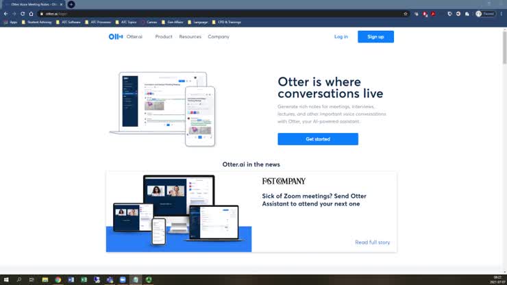 Recording with Otter