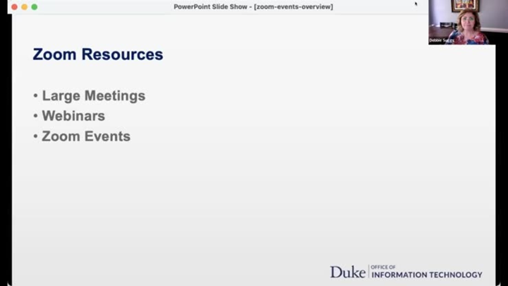 LearnIT@Lunch: Zoom Events: A New Tool for Conferences