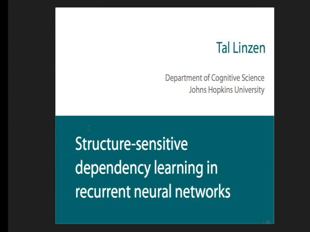 CLSP-V---Tal-Linzen---Structure-sensitive-dependency-learning-in ...