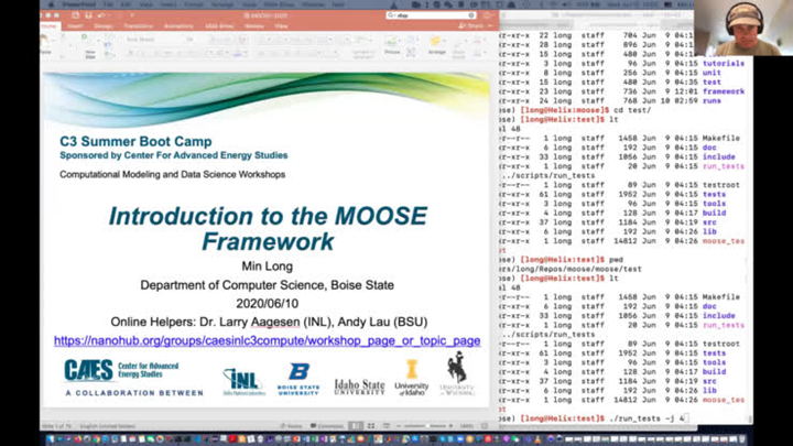 MOOSE, Phase Field and Finite Element Modeling