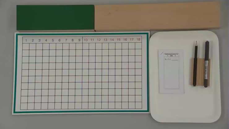Math 4 Subtraction Strip Board