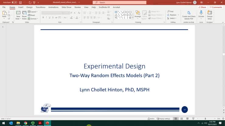 02 Two-Way Random Effects Models (Part 2)