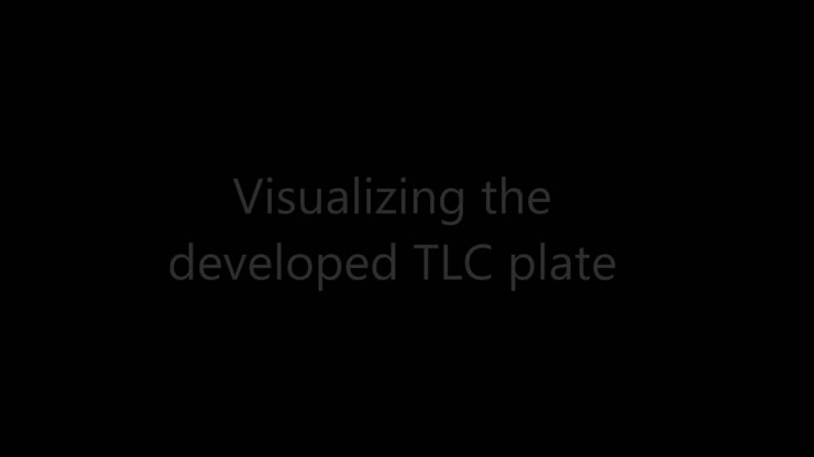 Visualizing the developed TLC plate