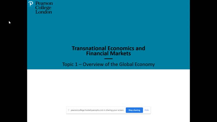 Lecture 1- Global Economy Trends