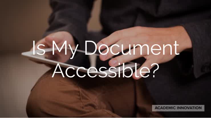 Is My Document Accessible