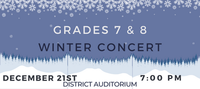 7th and 8th Grade Winter Concert