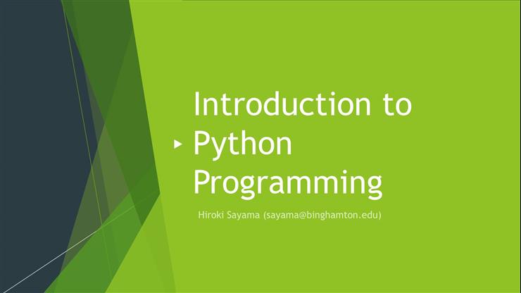 Introduction to Python Programming