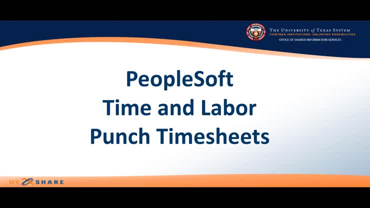 How do I enter a punch timesheet? (SIS-produced)