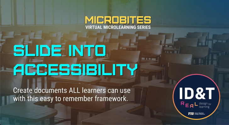 Microbites: SLIDE in to Accessibility 10-27-2022