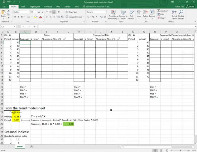 6 - Additional Forecasting Problem - 1