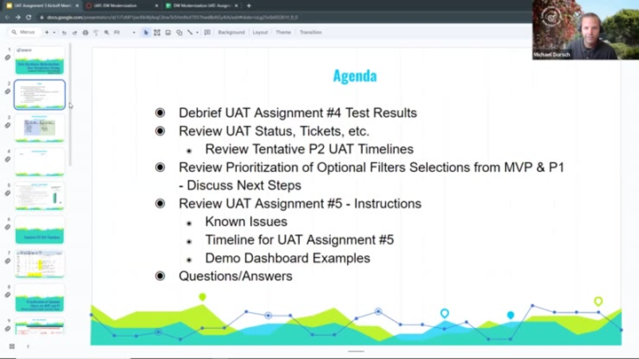 DW Modernization UAT #4 Wrap-Up & #5 Kick-off