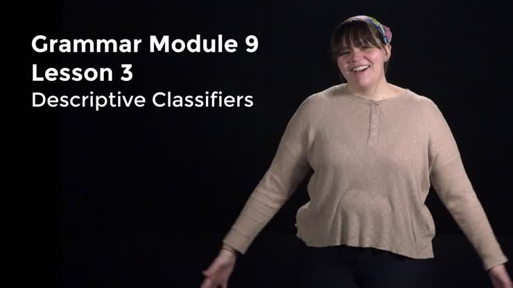 ASL 053 - M09 L3 - Descriptive Classifiers